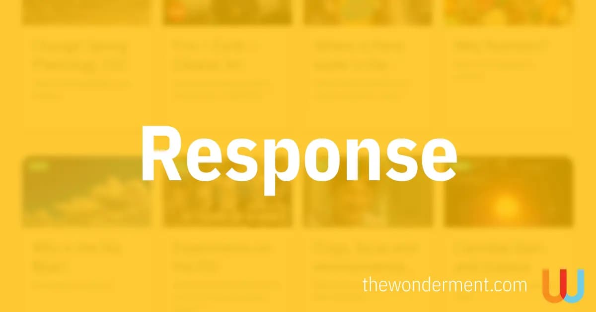 "Our Team Is Getting Bigger!!" - Response on The Wonderment